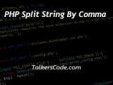 Php Split String By Comma