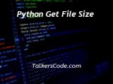 Python Get File Size