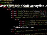 Remove Element From Arraylist Java