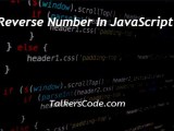Reverse Number In Javascript