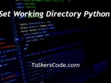 Set Working Directory Python