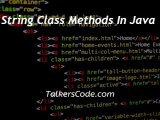 String Class Methods In Java