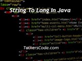 String To Long In Java