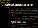 Thread States In Java