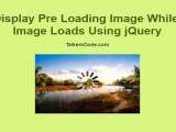Demo Of Display Preloading Image On Image Loading Using Jquery On