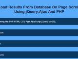 Load Results From Database On Page Scroll Using Jquery Ajax And Php On