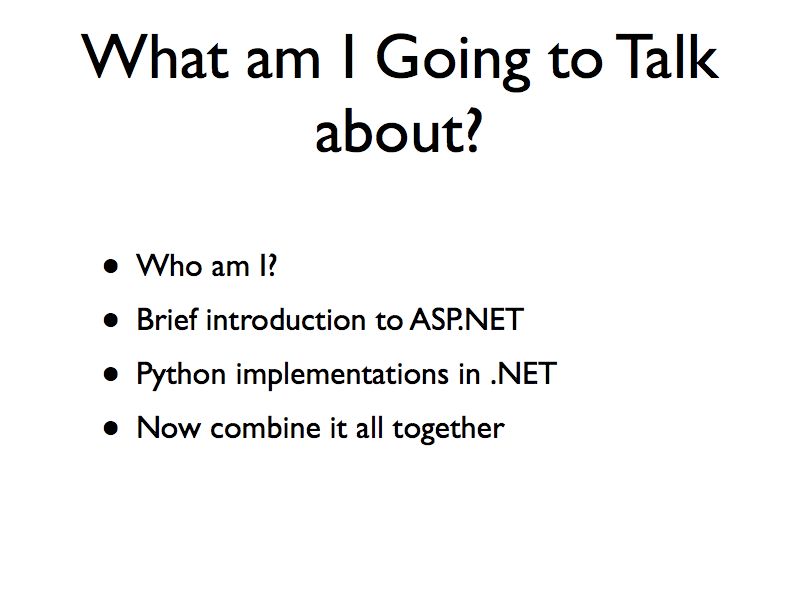 Ironpython And Asp Net