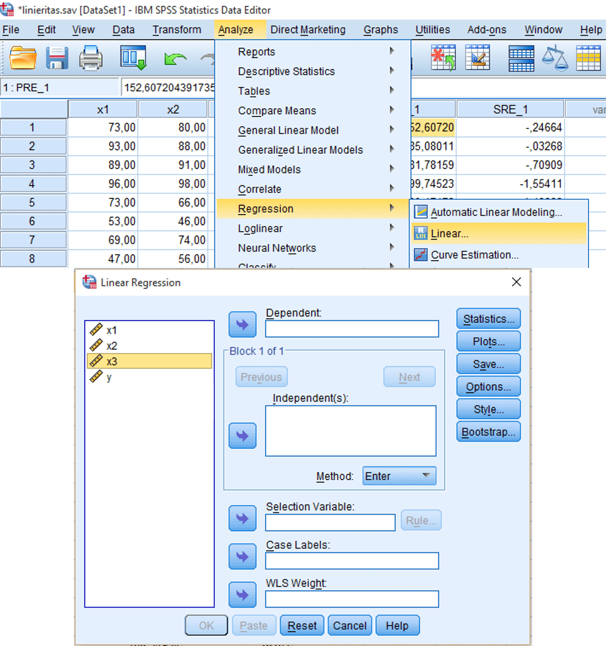 Uji Linearitas dengan SPSS: Scatter Plot dan Lack-of-fit Test - Tambah ...