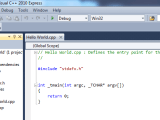 C Hello World Sample Source Code C Code Sample Tutorial And