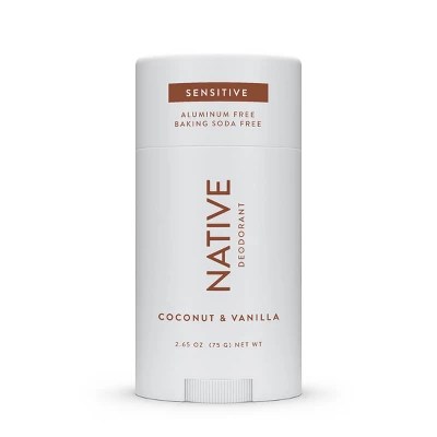 Native Sensitive Deodorant For Women Men Cotton Lily No Baking