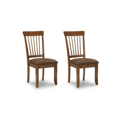 Ashley Berringer Drop Leaf Dining Table Rustic Brown Extendable Mid