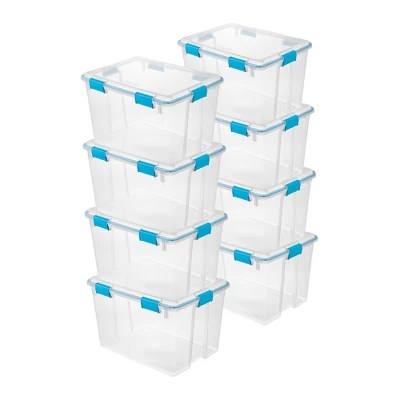 Sterilite 60 Qt Clearview Latch Storage Box Stackable Bin With Latching