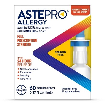 Astepro Allergy Azelastine Hydrochloride Steroid Free Antihistamine