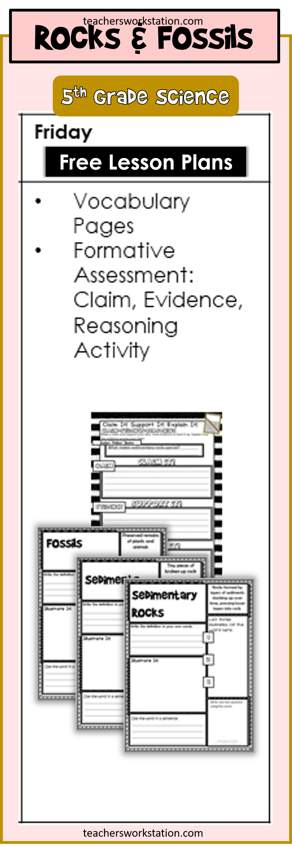 Week 12 Science Lessons: Rocks and Fossils (5th Grade) – Teacher's ...