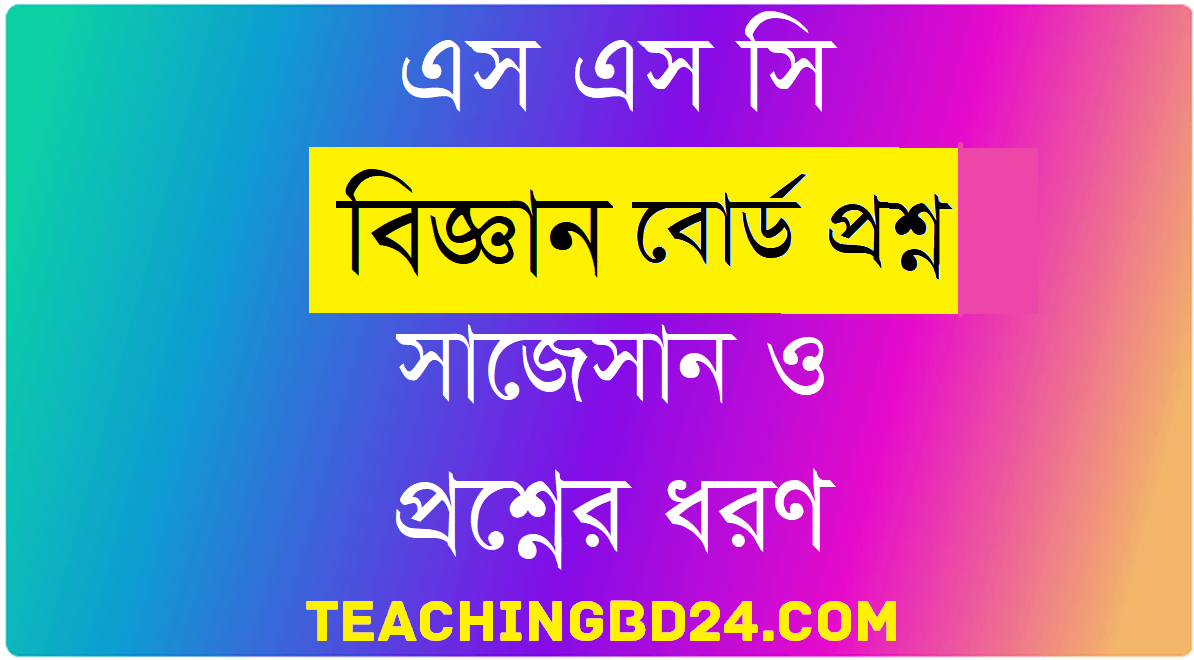 SSC Science Question 2019 Dhaka Board
