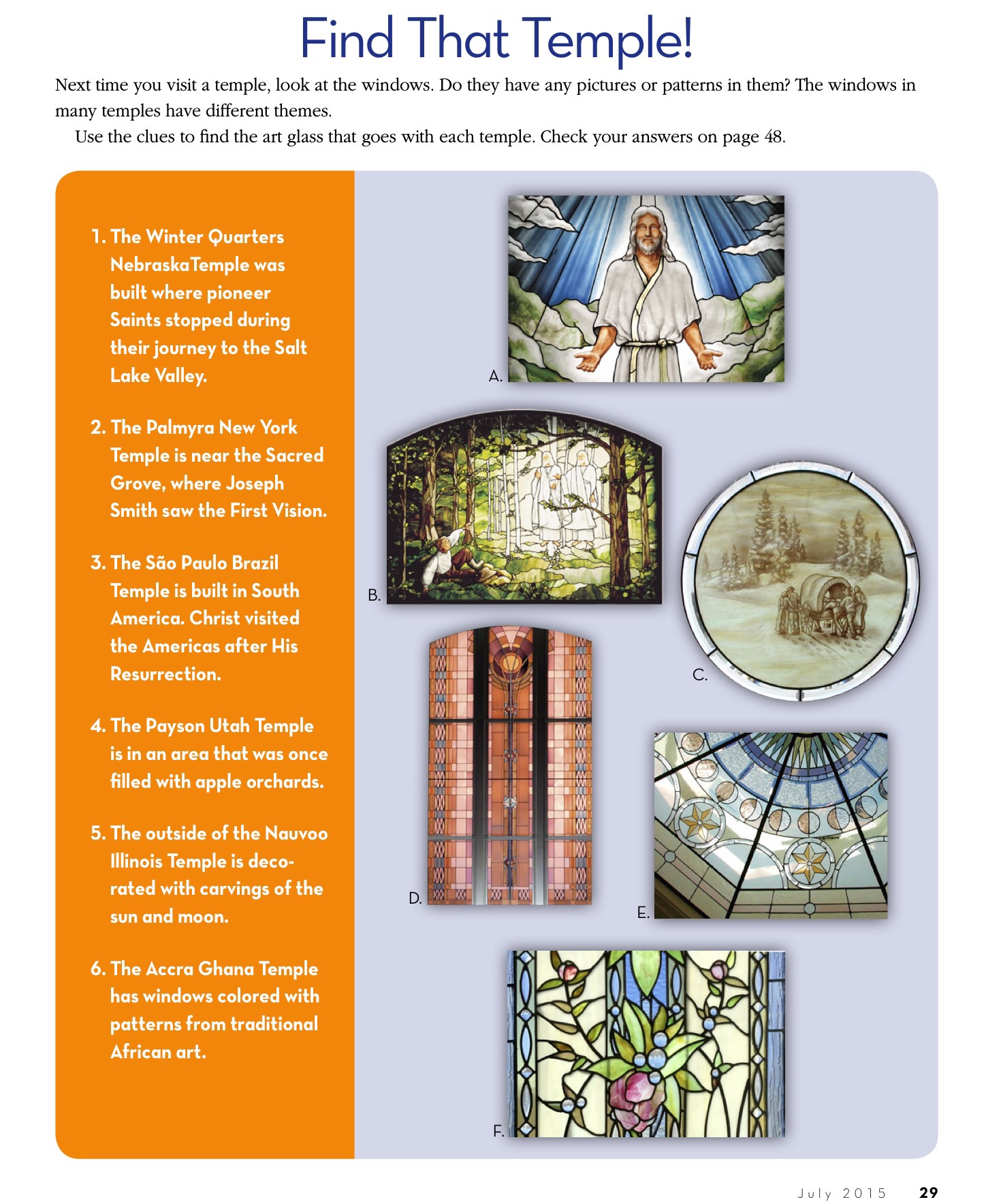 Temple Activities & Games Archives - Teaching Children the Gospel