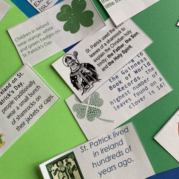 st. patrick's day fun fact lunchbox notes: and non-fiction reading ...