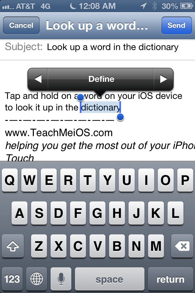 Quick Tip: How to look up a word in the dictionary on your iPhone, iPad ...