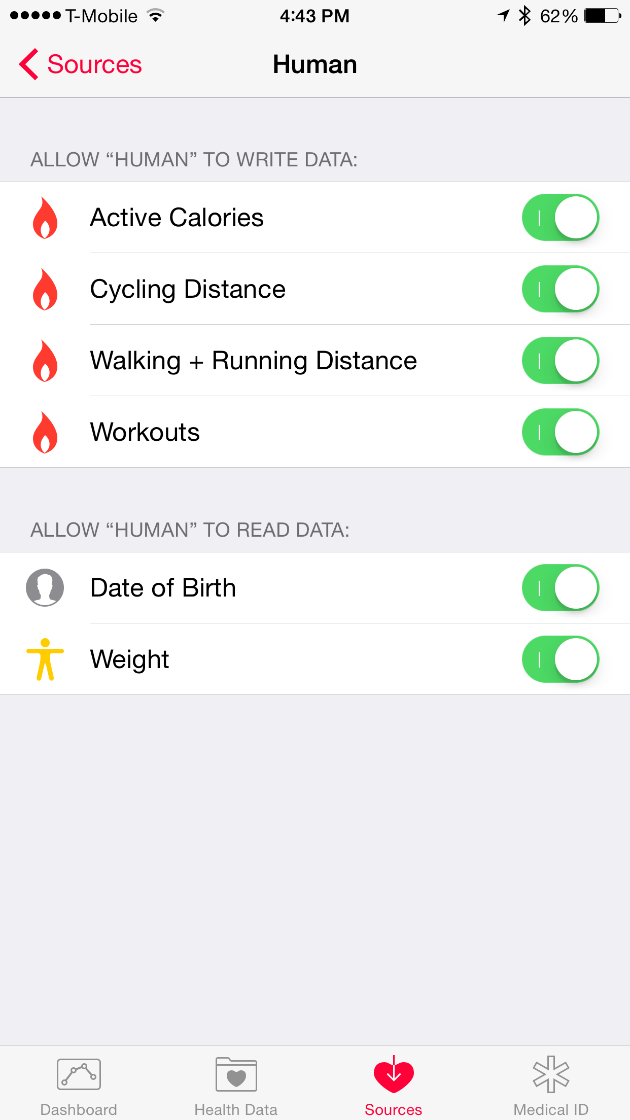 Human - the Best Free App to test Health Kit in iOS 8