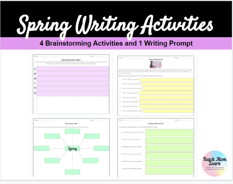 Free Spring Printables - Teach Mom Learn