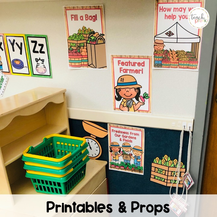 Farmers Market Dramatic Play - Teach Pre-K