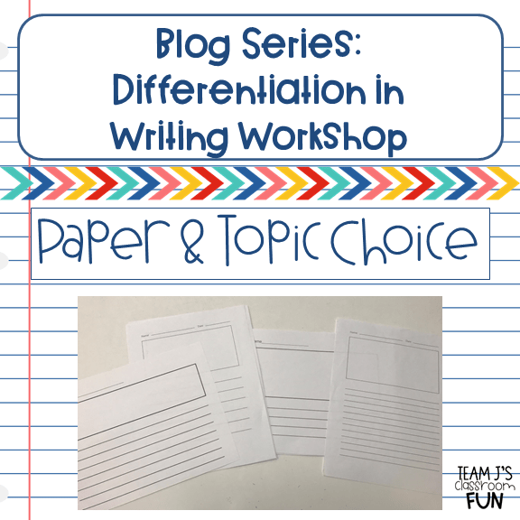 Differentiation in WW - Tip #3 - Paper and Topic Choice - Team J's ...