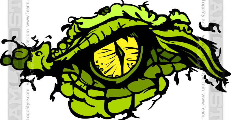 Vector Gator Eye - Vector Clipart Gator Eyes
