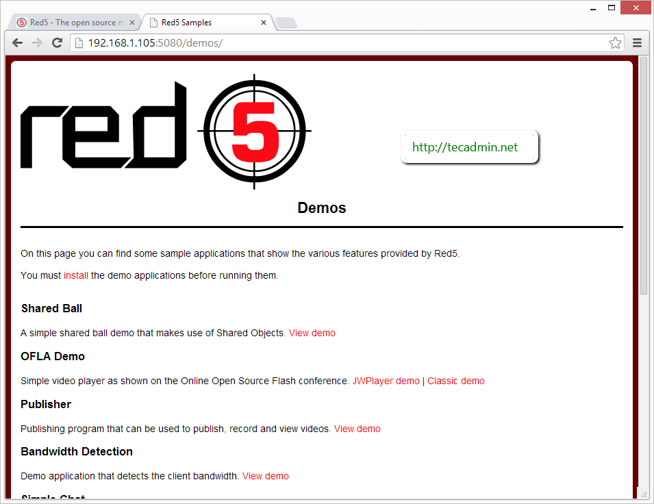 How to Setup Red5 Media Server on CentOS/RHEL 6/5 – Cài Red5 cho CentOS ...