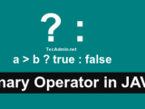 Ternary Operator Java Tecadmin
