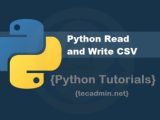 Python Read Write Csv Tecadmin