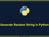 How To Generate Random String In Python Tecadmin