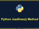 Python Readlines Method Tecadmin