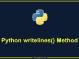 Python Writelines Method Tecadmin
