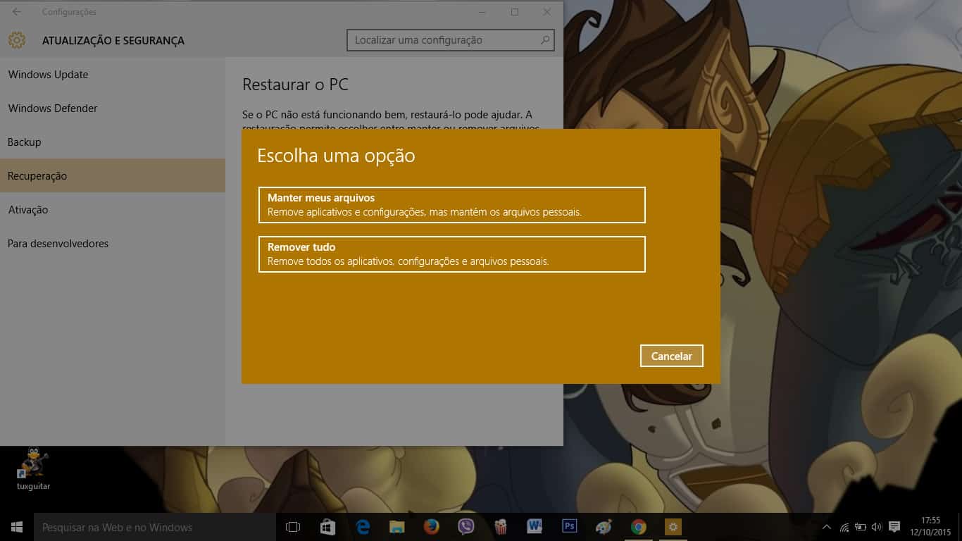 Como restaurar seu PC com o Windows 10 — Tec Dica