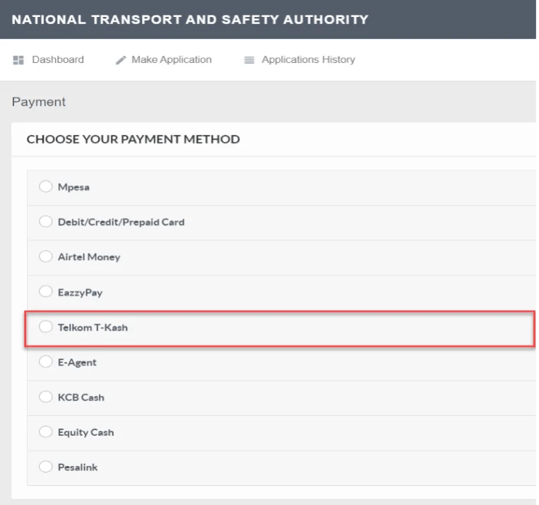 How to pay for NTSA services using T-Kash - Techish Kenya