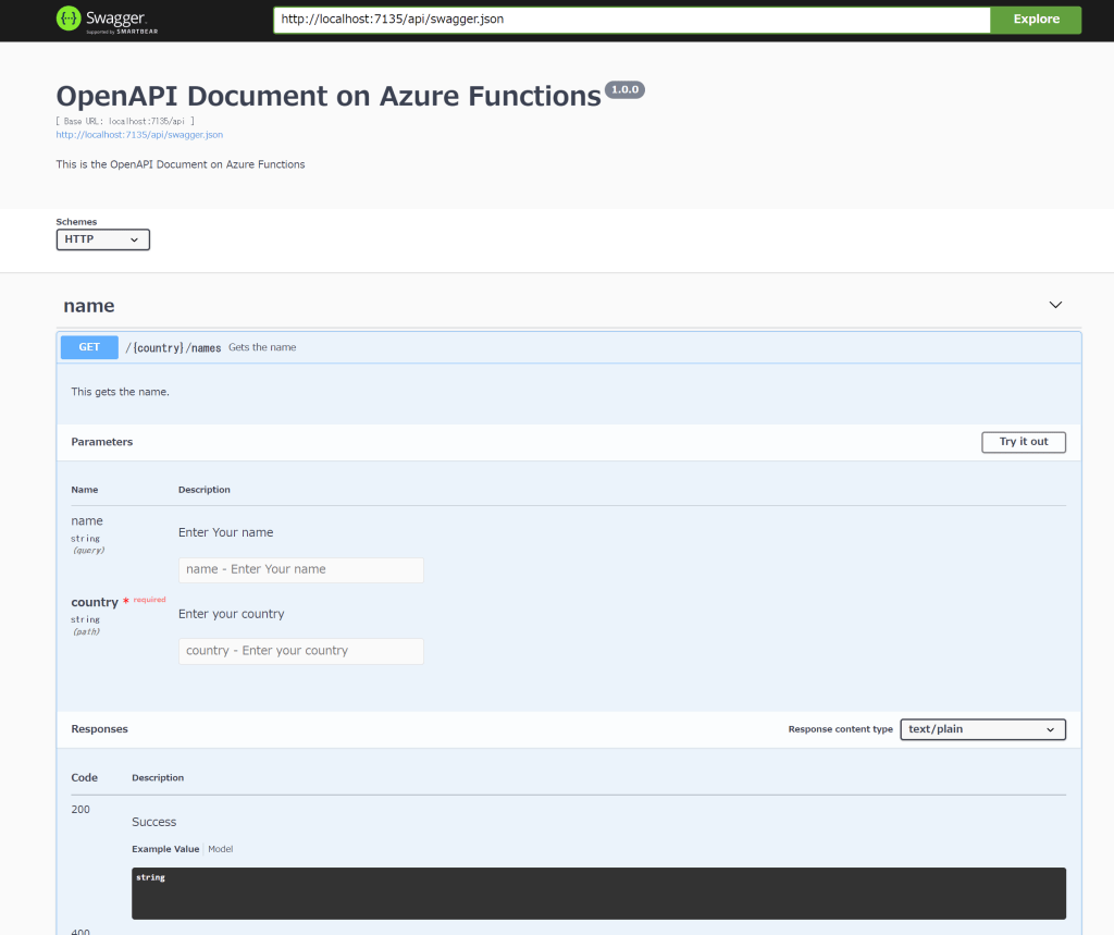 Azure FunctionsのSwaggerドキュメントをラクラク作成！OpenAPI Extension！ | SIOS Tech. Lab