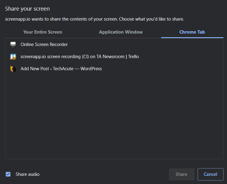 How to Record Your Screen from Your Browser? – TechAcute