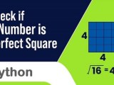 Python Program To Identify Perfect Squares Code Example And