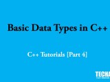 C Plus Plus Basic Data Types C Tutorials 4