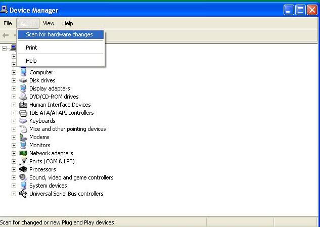 How to access Device Manager in Windows : How to scan for Hardware ...