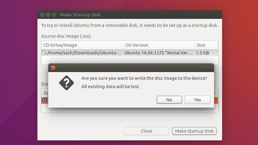 Startup Disk Creator Create Bootable Usb Disk In Ubuntu From Ubuntu