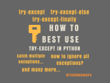 Try Except In Python The Beginner S Guide Techbeamers