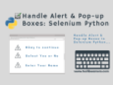 Python Selenium Handle Alert Popup Techbeamers