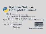 Python Set Explained With Examples Techbeamers