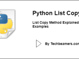 List Copy Method Techbeamers