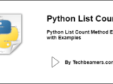 List Count Method Techbeamers