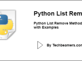 List Remove Method Techbeamers