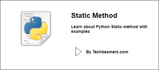 Python Static Method Explained Techbeamers - Best Gradient Textures in 4K