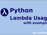 Python Lambda Usage Techbeamers