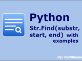 Python String Find Techbeamers